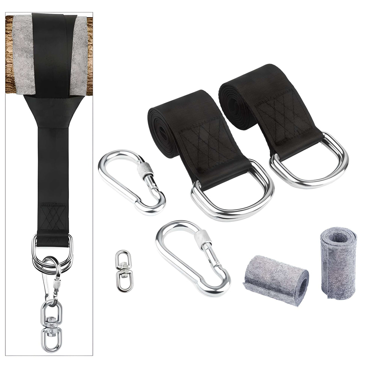 Adventure-Ready Adjustable Tree Swing Straps: Safety & Fun Combined