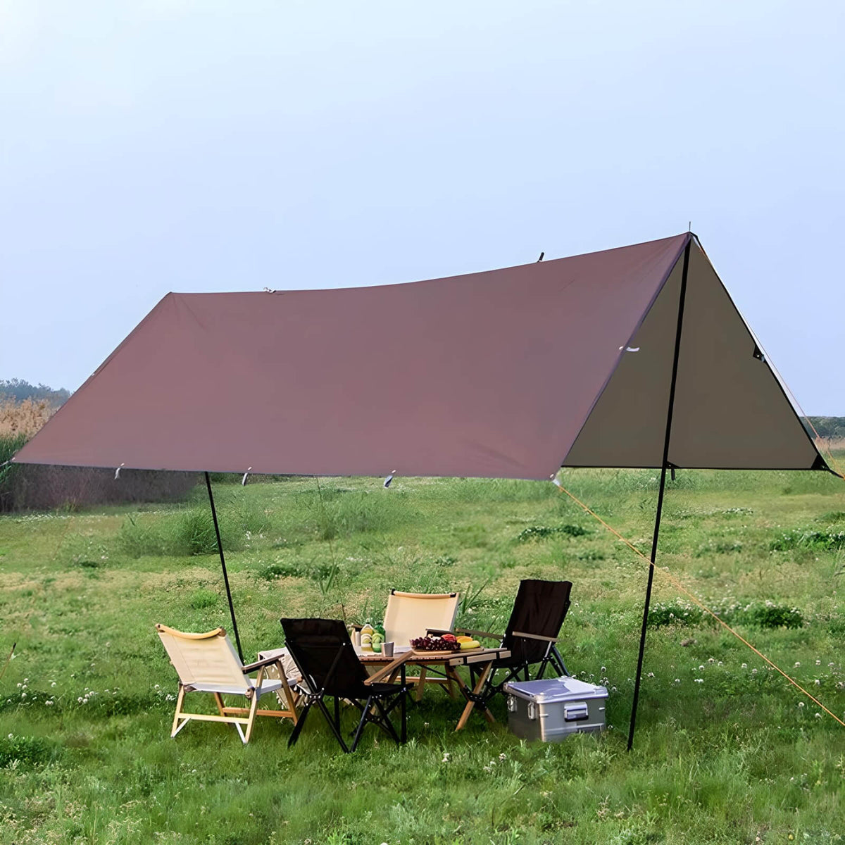 Rain Fly Tent Tarp | Weather-Resistant Camping Tarp for Hiking & Backp